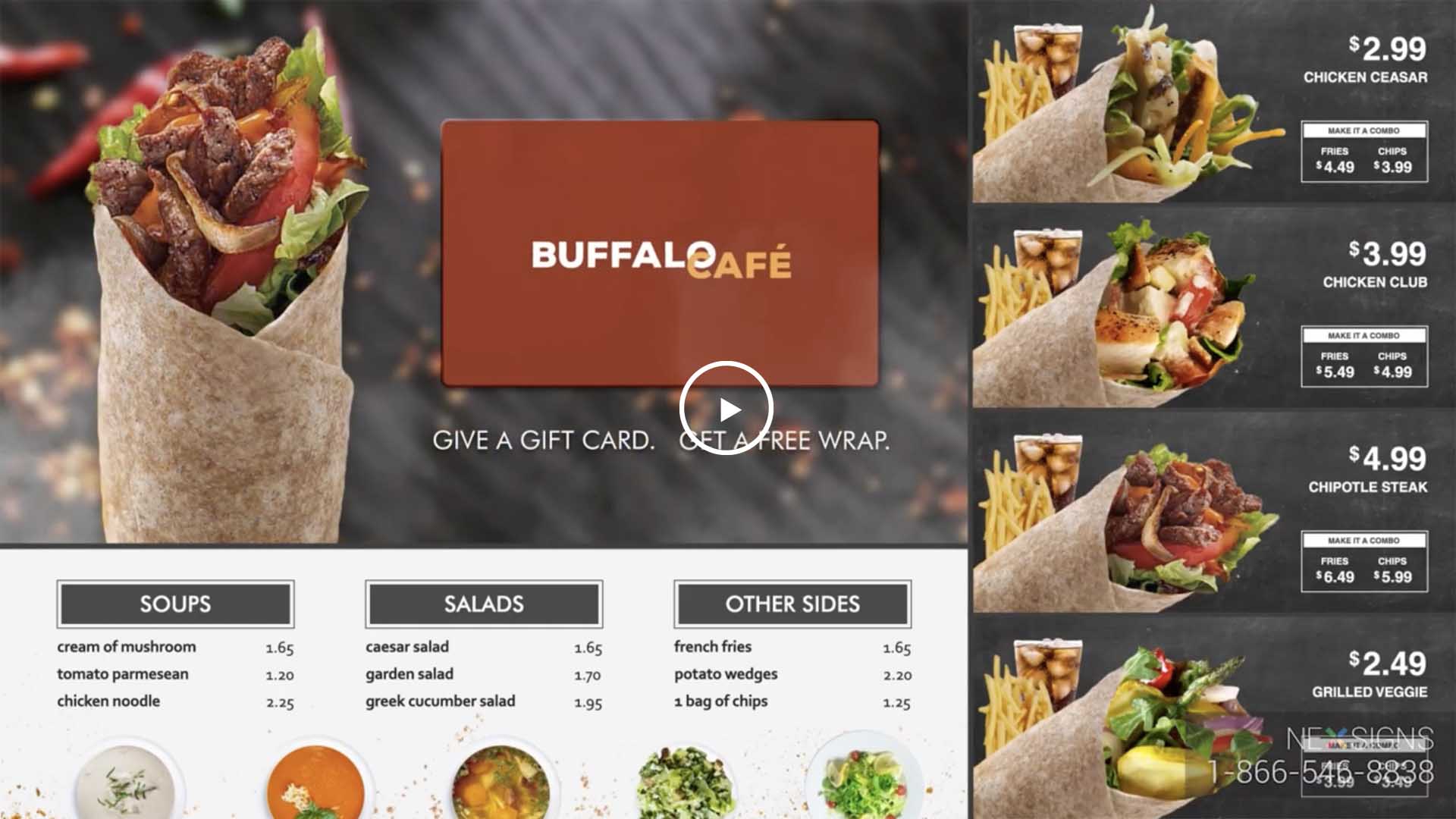 Digital Menu Board Design | NexSigns