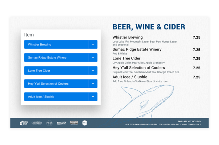 Efficient Smart Menu Editor Exclusively with NexSigns
