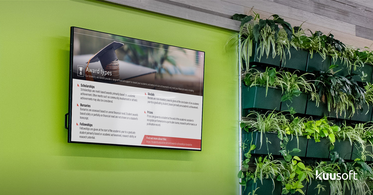 Digital Signage for Schools: Top 14 Content Ideas