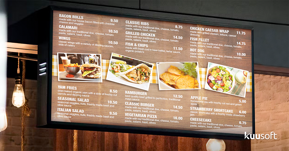 Digital Signage for Restaurants: 8 Profitable Ways to Use Them